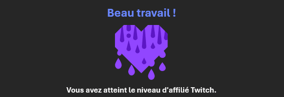 Eh ! On est passé affilier Twitch !! Yeah !!! – Red-Game